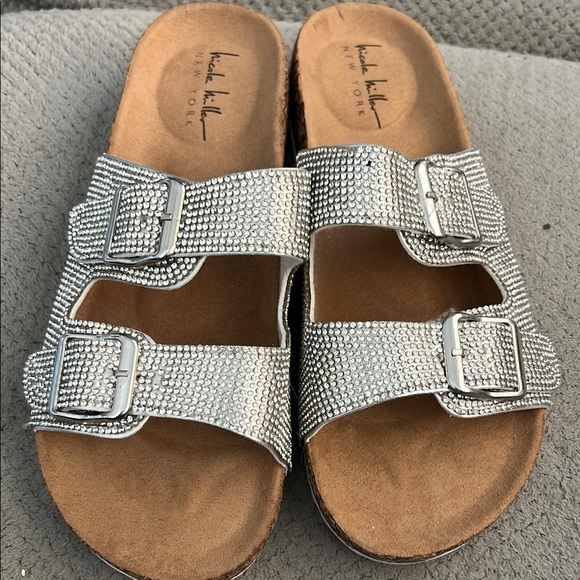 Nicole Miller | Shoes | Nicole Miller Bling Sandals | Poshmark